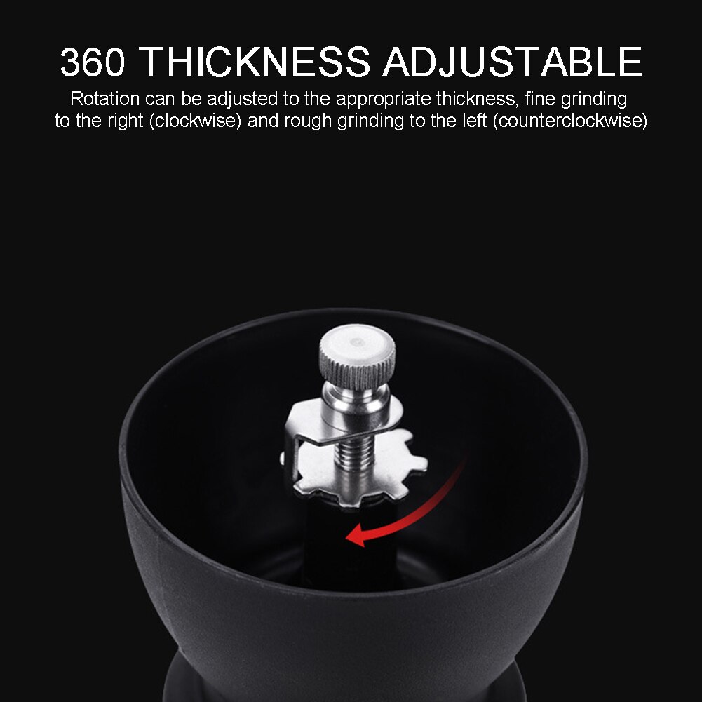 Manual Ceramic Burr Coffee Bean Grinder with Glass... – Vicedeal