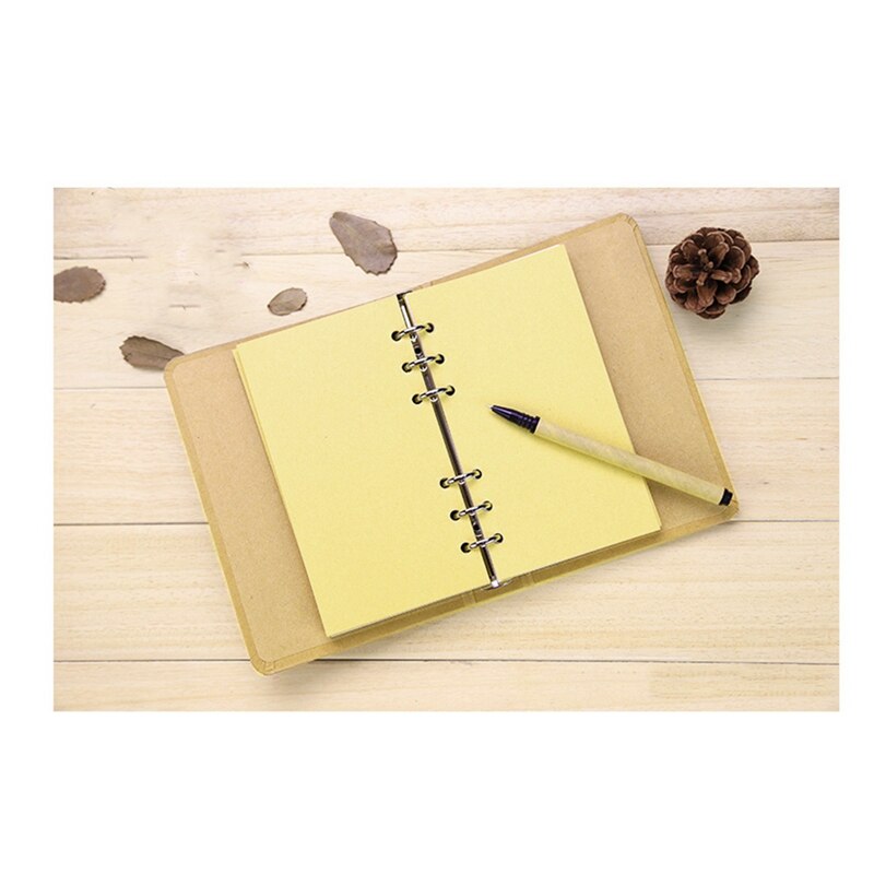 Kraft Paper Folder Ring Binder, Brown in DIN A6 Fo... – Vicedeal