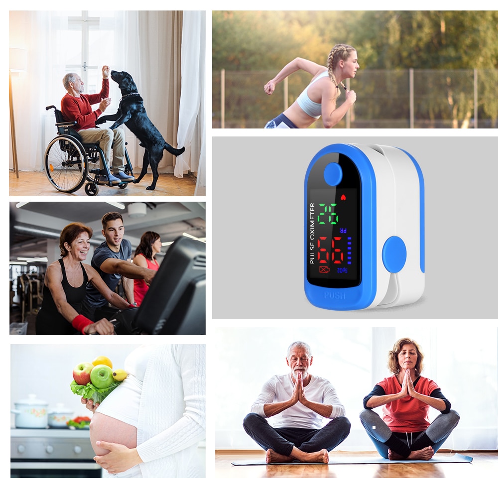 Portable Blood Oxygen Monitor Finger Pulse oximetr... – Vicedeal