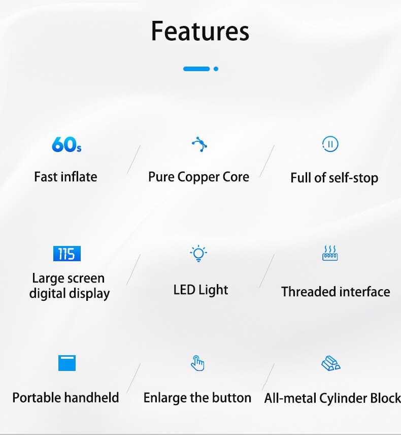 Groot Scherm Auto Tire Inflator Luchtpomp Portable... – Vicedeal
