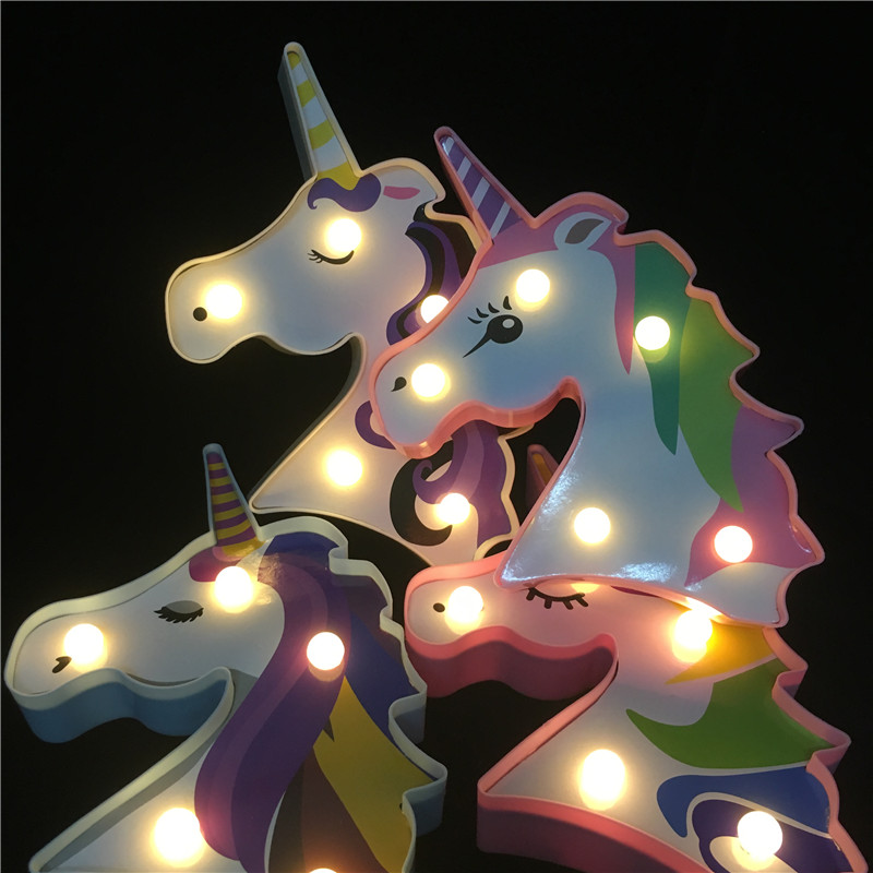 Mini Unicorn LED Night Light AA Battery Bedside La... – Vicedeal