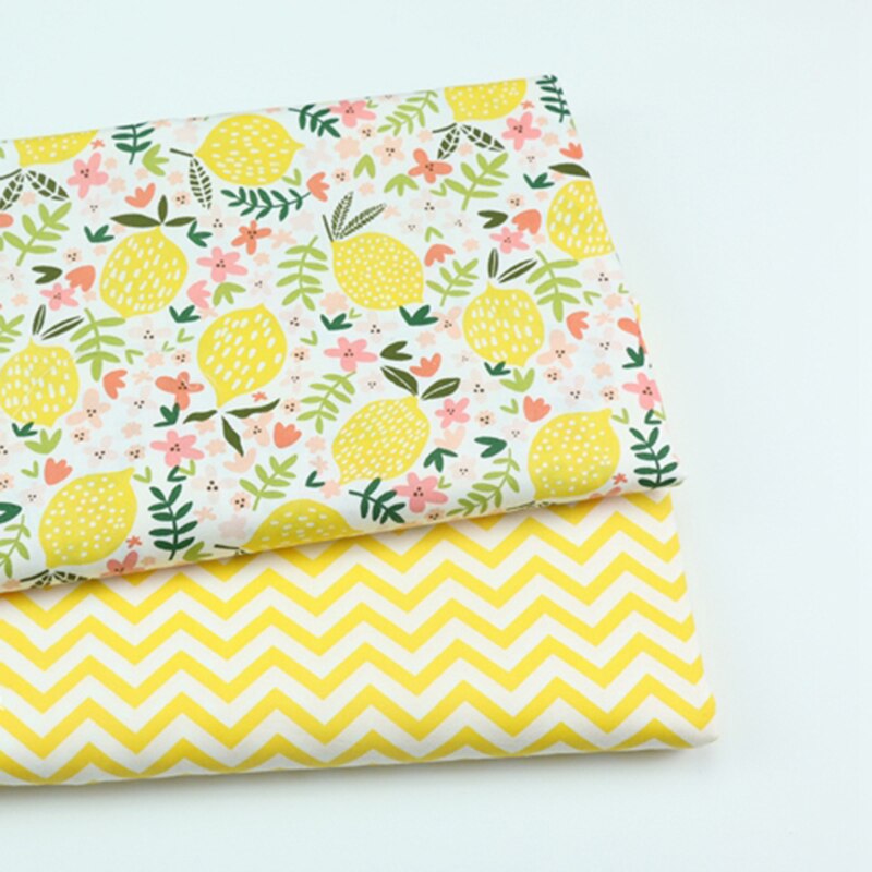 Lemon Flowers 100% Cotton Baby&child Fabric,DI... – Grandado