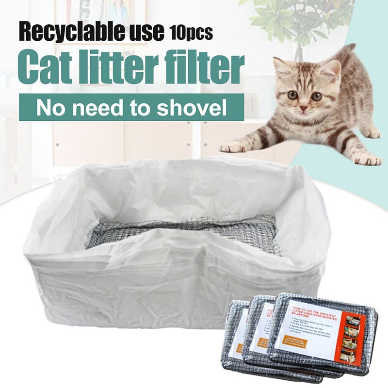 Filet filtrant réutilisable pour chat, 10 pièces, ... – Grandado