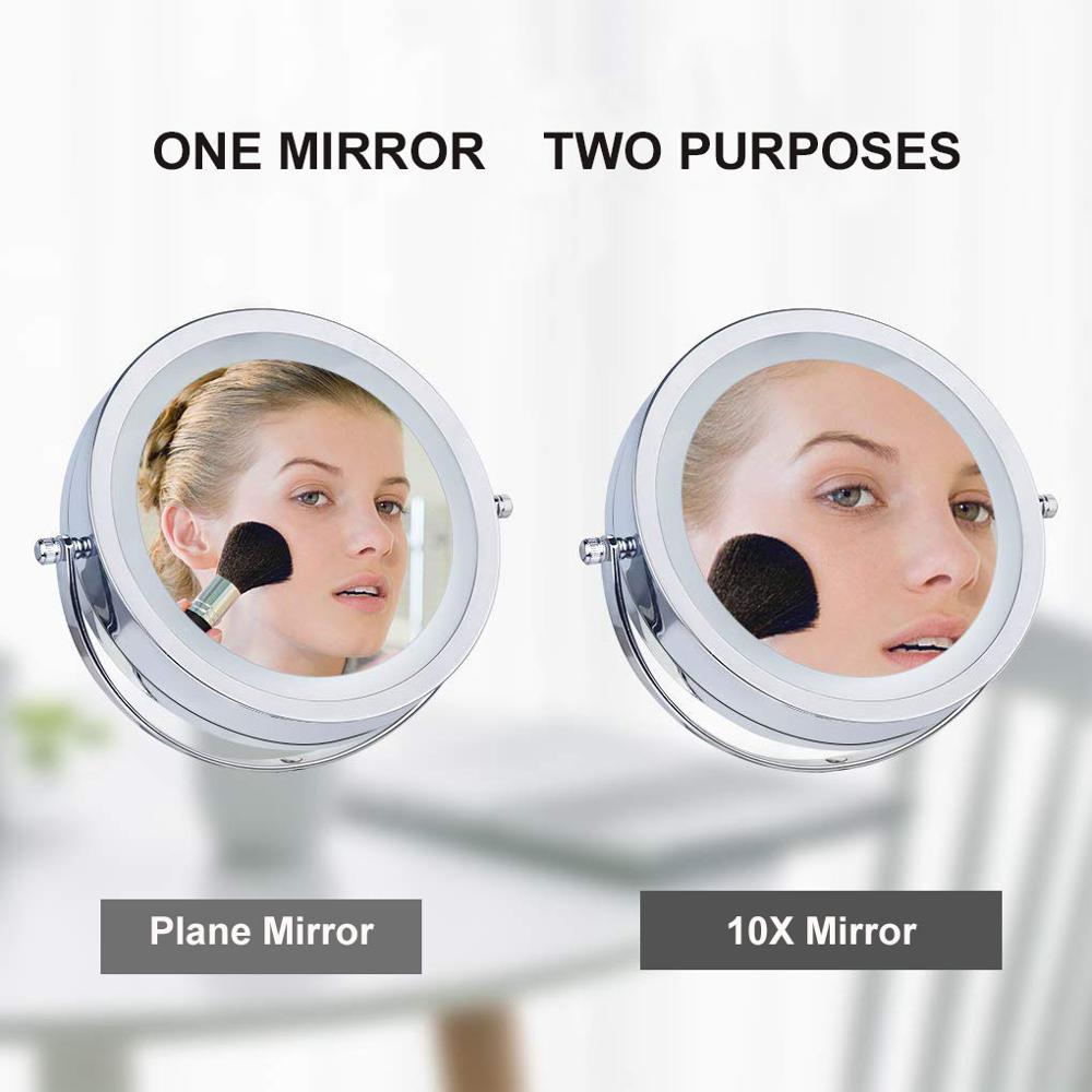 Double Sided LED Light up Mirror for Makeup Backli... – Grandado