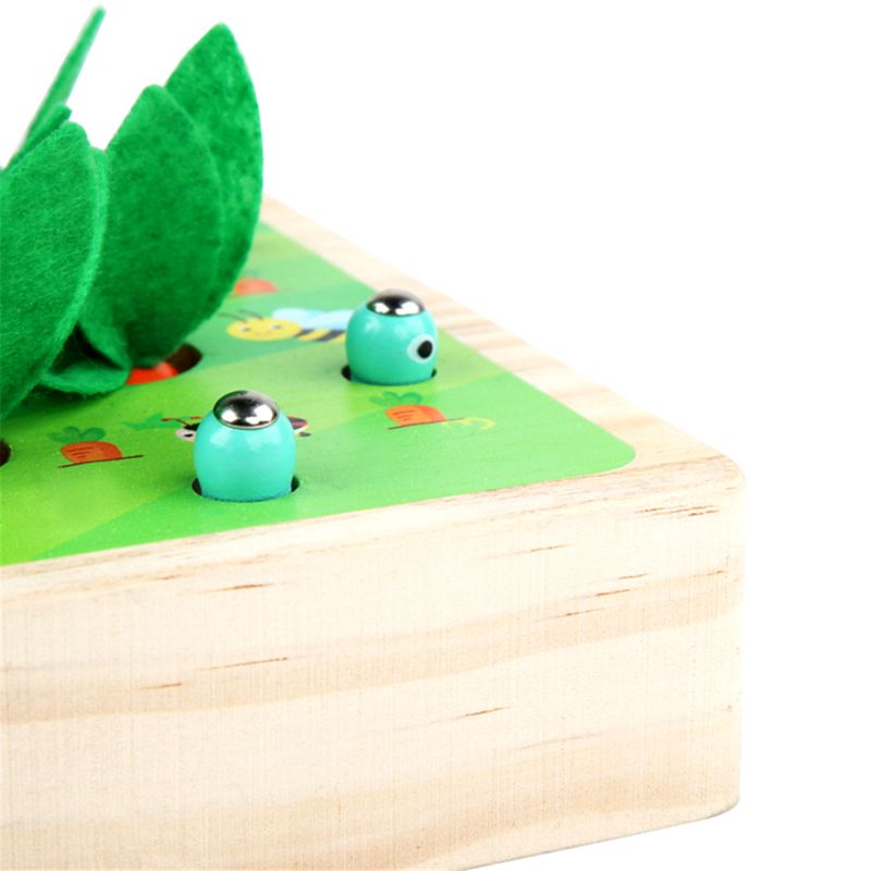 Catching Worms and Grow Radish Game Magnetic Toddl... – Grandado