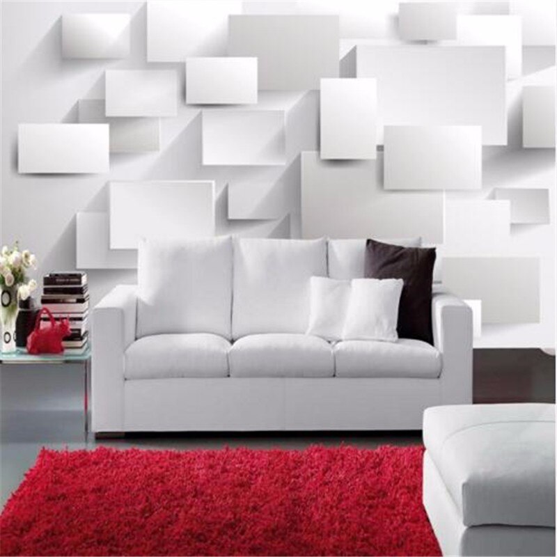 Cjsir Reliëf Cubic Abstract 3D Foto Behang Grote M... – Vicedeal