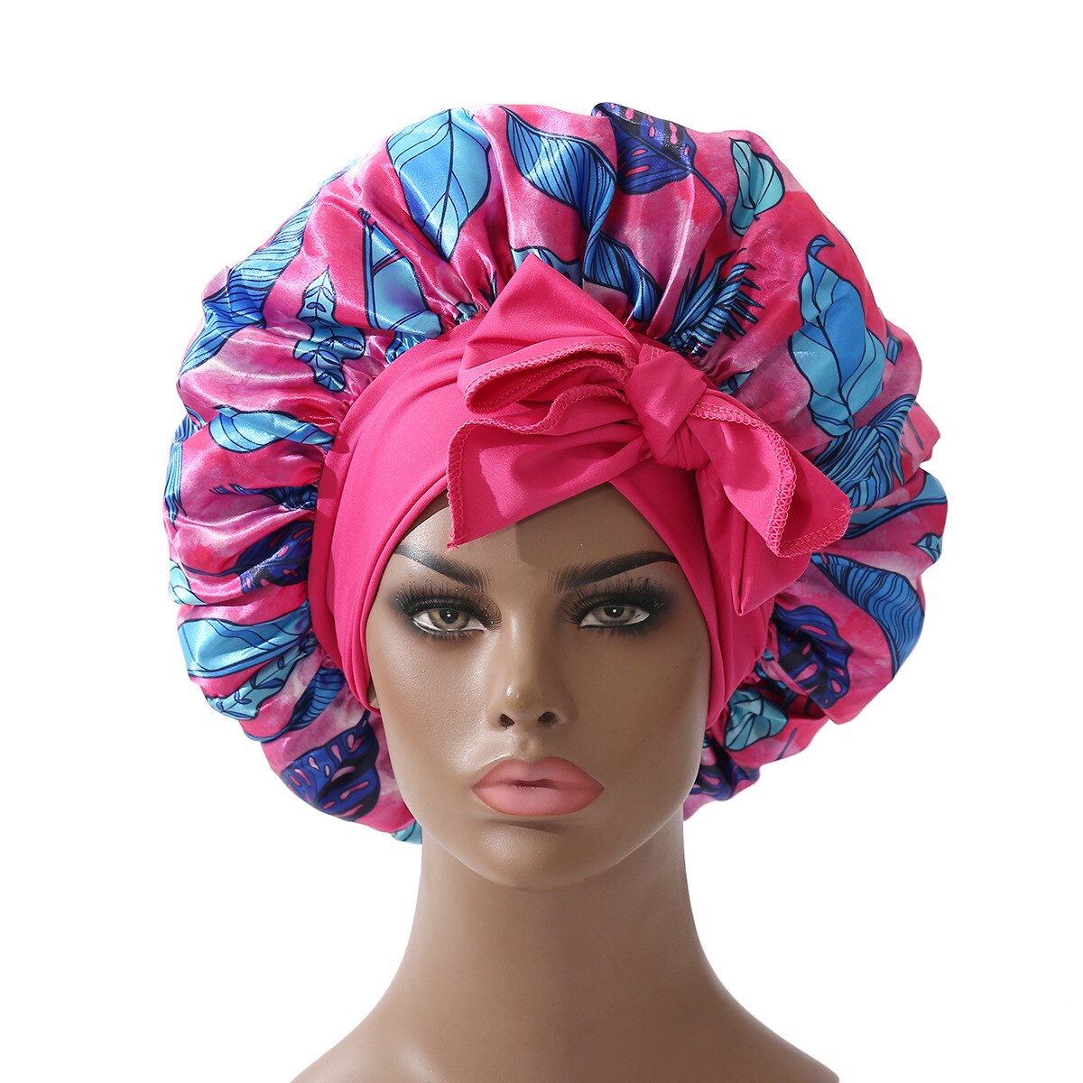 Extra Large Satin Bonnet Long Tail African Style P... – Grandado