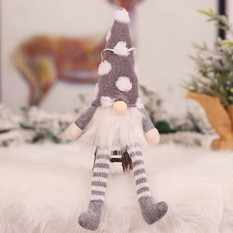 Knitted Gnome Christmas Long Legs Faceless Doll De... – Grandado
