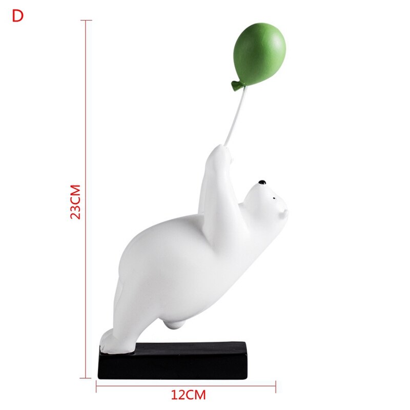 Nordic Ballon Ijsbeer Wanddecoratie Ijsbeer Hars S... – Vicedeal