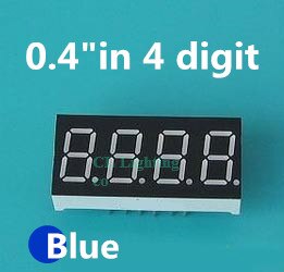 Blue 7 Segment LED Display 0.4 inch 1 / 2 / 3/ 4 b... – Grandado