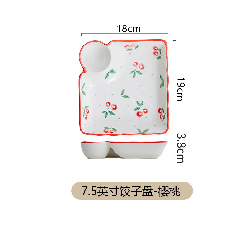 Ceramic Dumpling Plate Cute Breakfast Plate Baking... – Grandado