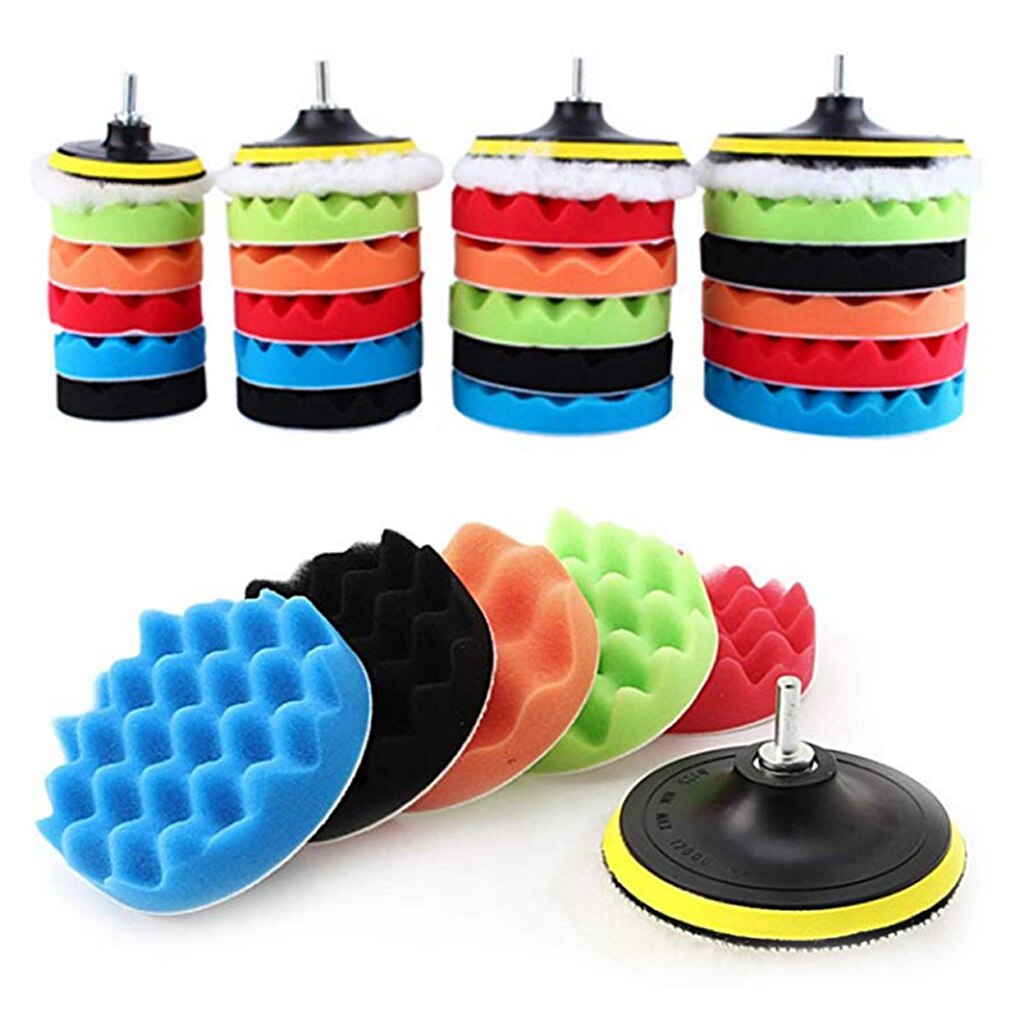 8 Stuks Auto Polijsten Pads Set Wax Zelfklevende P... – Grandado