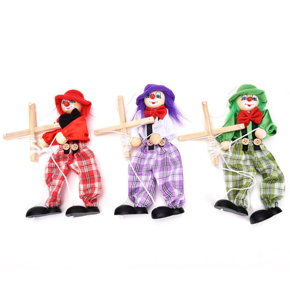 Funny Colorful Joint Activity Pull String Puppet C... – Grandado