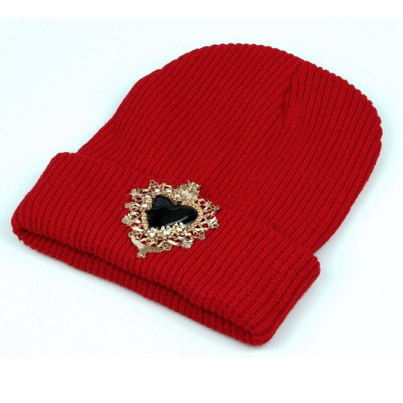 Winter Hats for Ladies Women vitnage Heart jewel C... – Grandado