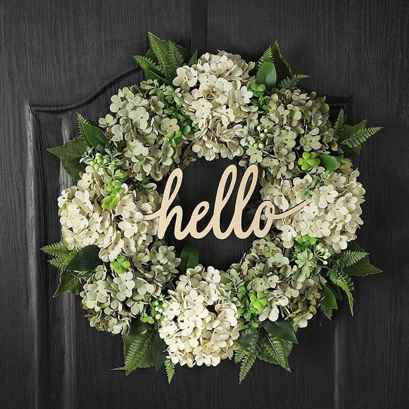 Spring Wreath for Front Door Wreath Hydrangea Wrea... – Grandado