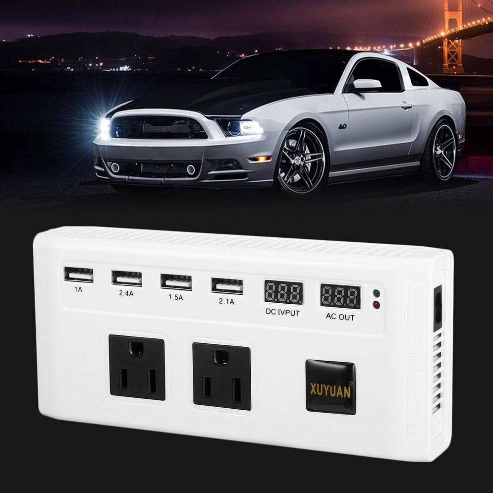 XUYUAN 500W Portable Car Power Inverter DC 12V to ... – Grandado