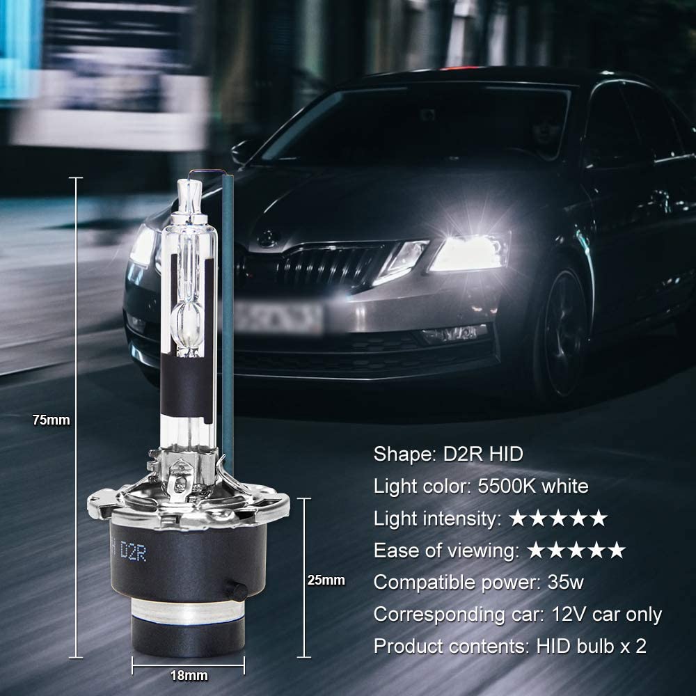 2 OEM D2R HEADLIGHT XENON HID LAMPS BULBS 6000K 85... – Grandado