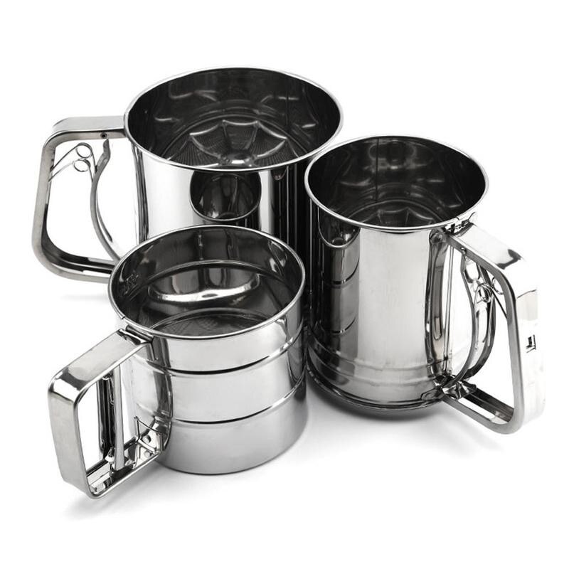 1Pc Staal Meel Zeef Zeef Semi-Automatische Hand-He... – Grandado