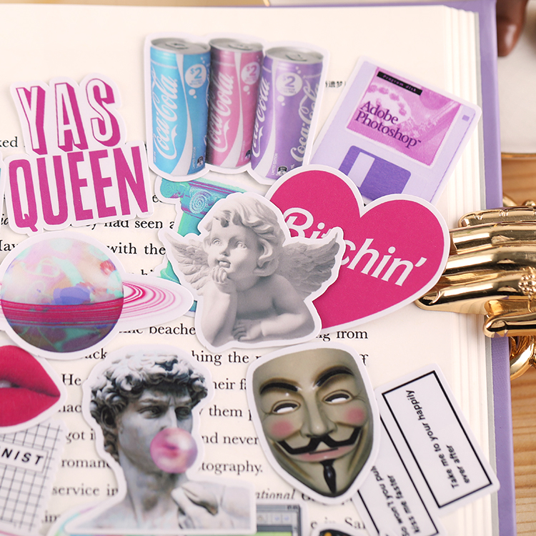 27PCS Steam wave series Stickers Crafts And Scrapb... – Grandado