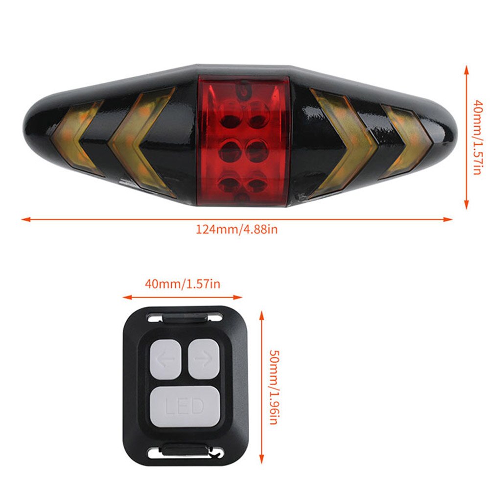 Bike Tail Light Turn Signals Wireless Remote Contr... – Grandado