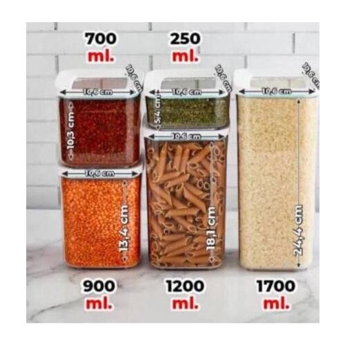 Vipahmet Acryl Vierkante Opslag Container Set Met ... – Grandado