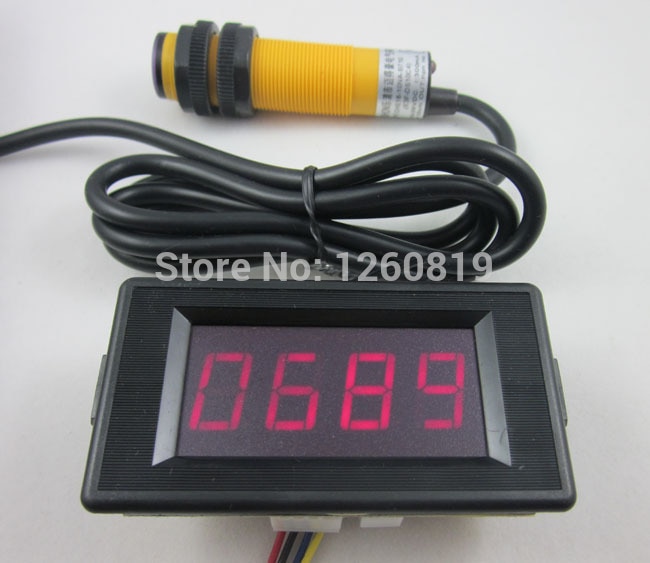 12V 4 Digit Red Counter Meter Up and Down +Infrare... – Grandado