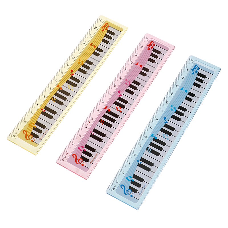 15cm Cute 1pc Cartoon Piano Musical Note Ruler boo... – Grandado