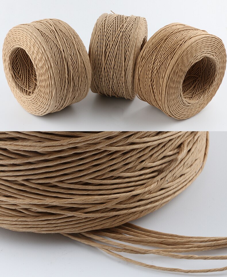 1mm Kraft Paper Cord Tag Rope for Weddings Craftin... – Grandado