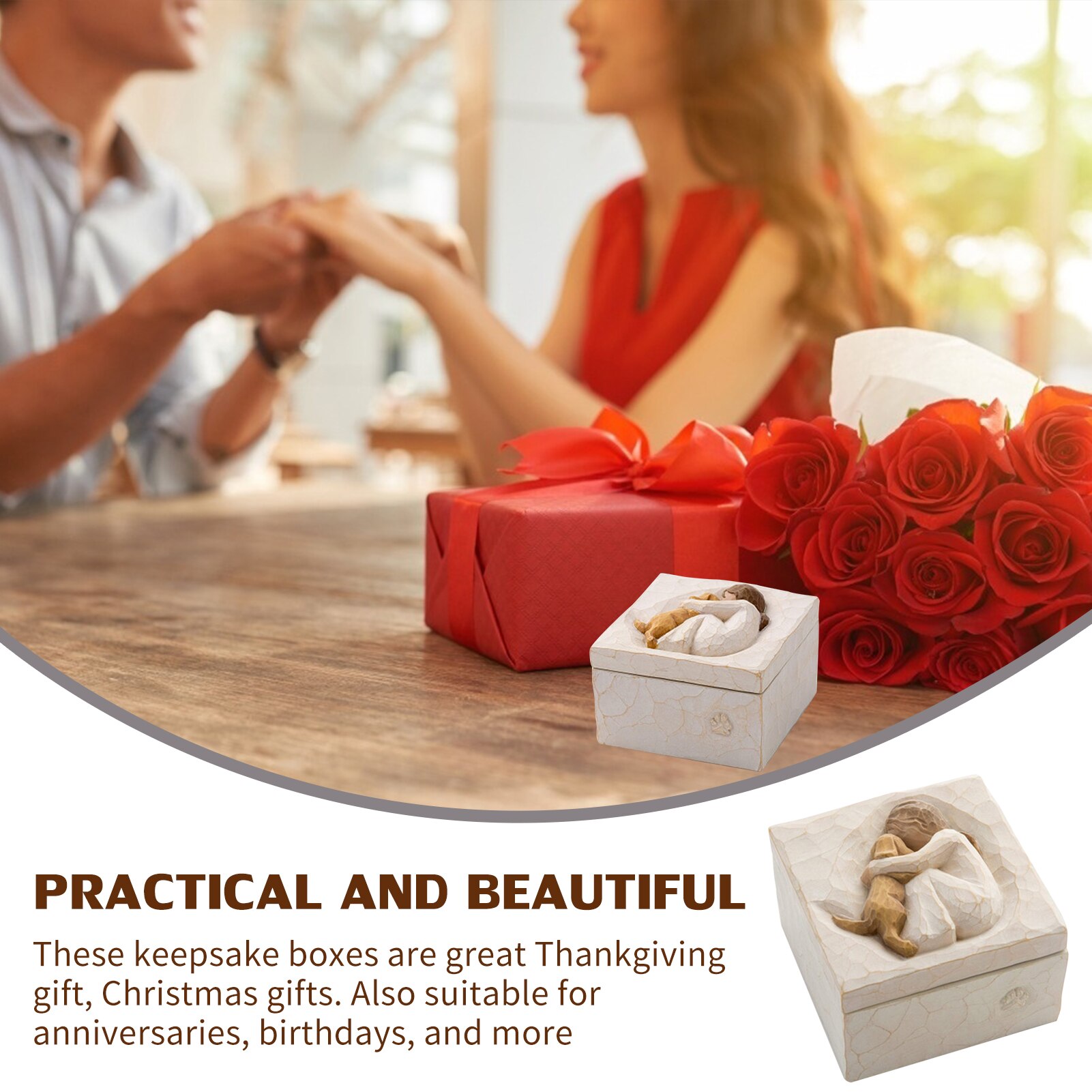 Couple Jewelry Box Unique Modern Valentine's Day C... – Grandado