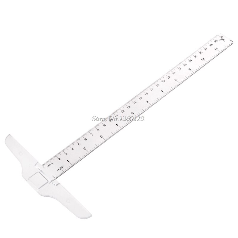 30cm/12" Plastic T-Square Metric Ruler cm/inch Dou... – Grandado