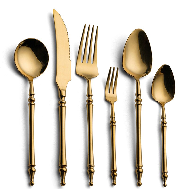 European Vintage Silver Cutlery Luxury Stainless S... – Grandado