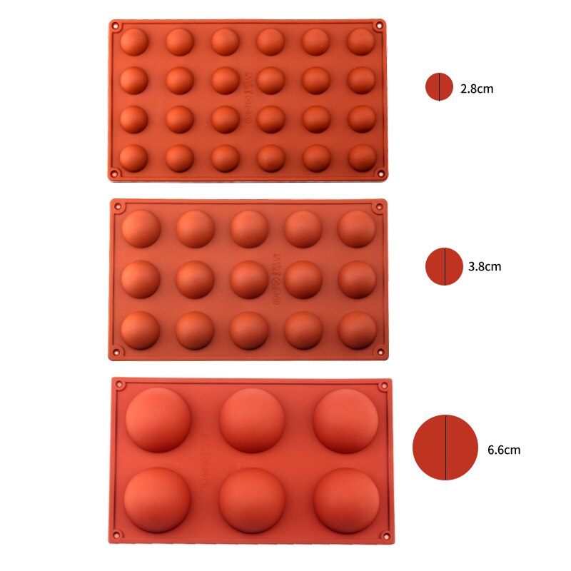 Choklad sfär form halv boll form halvklot form sil... – Grandado