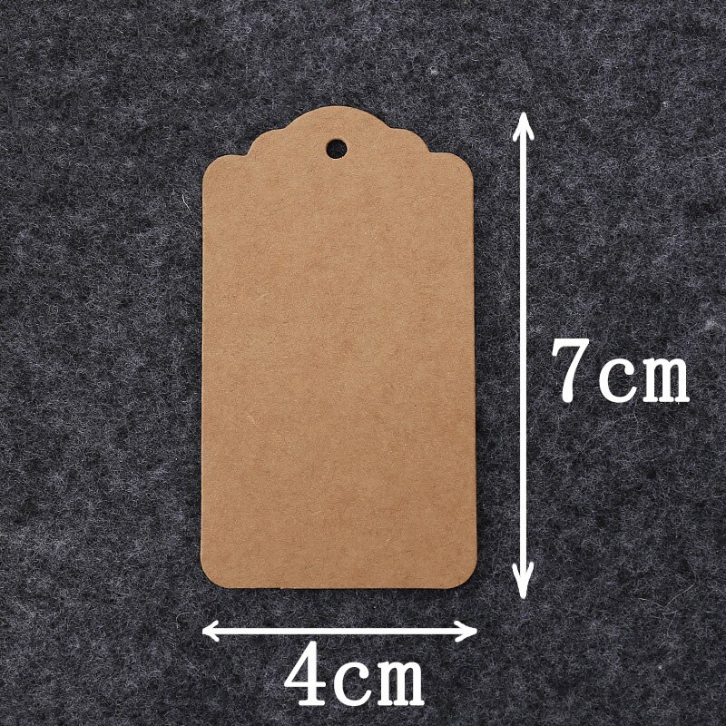 100pcs 7*4cm Blank Paper Tags Garment Shoes Bags H... – Vicedeal