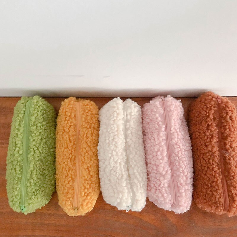 1PC Kawaii Soft Fluffy Pencil Bag Plush Pencil Cas... – Grandado