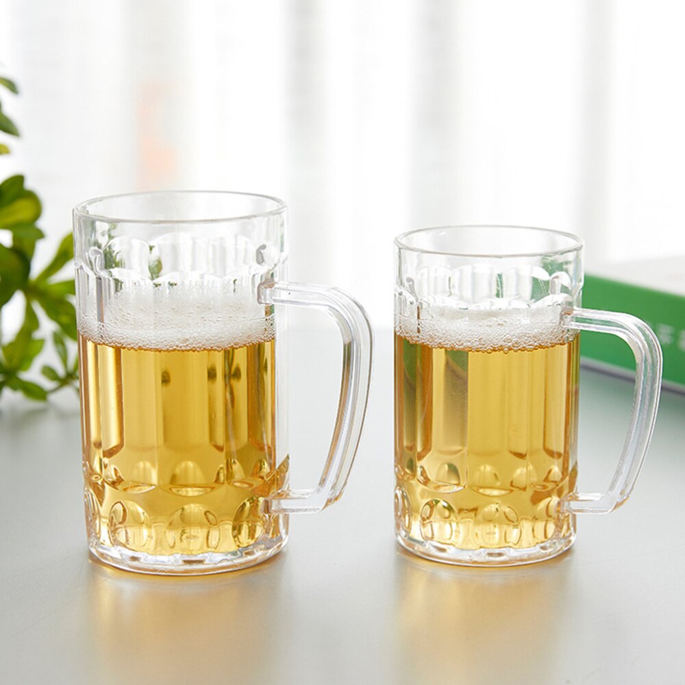 Beer Mug Cup Acrylic Beer Drinking Cup Cup Househo... – Vicedeal