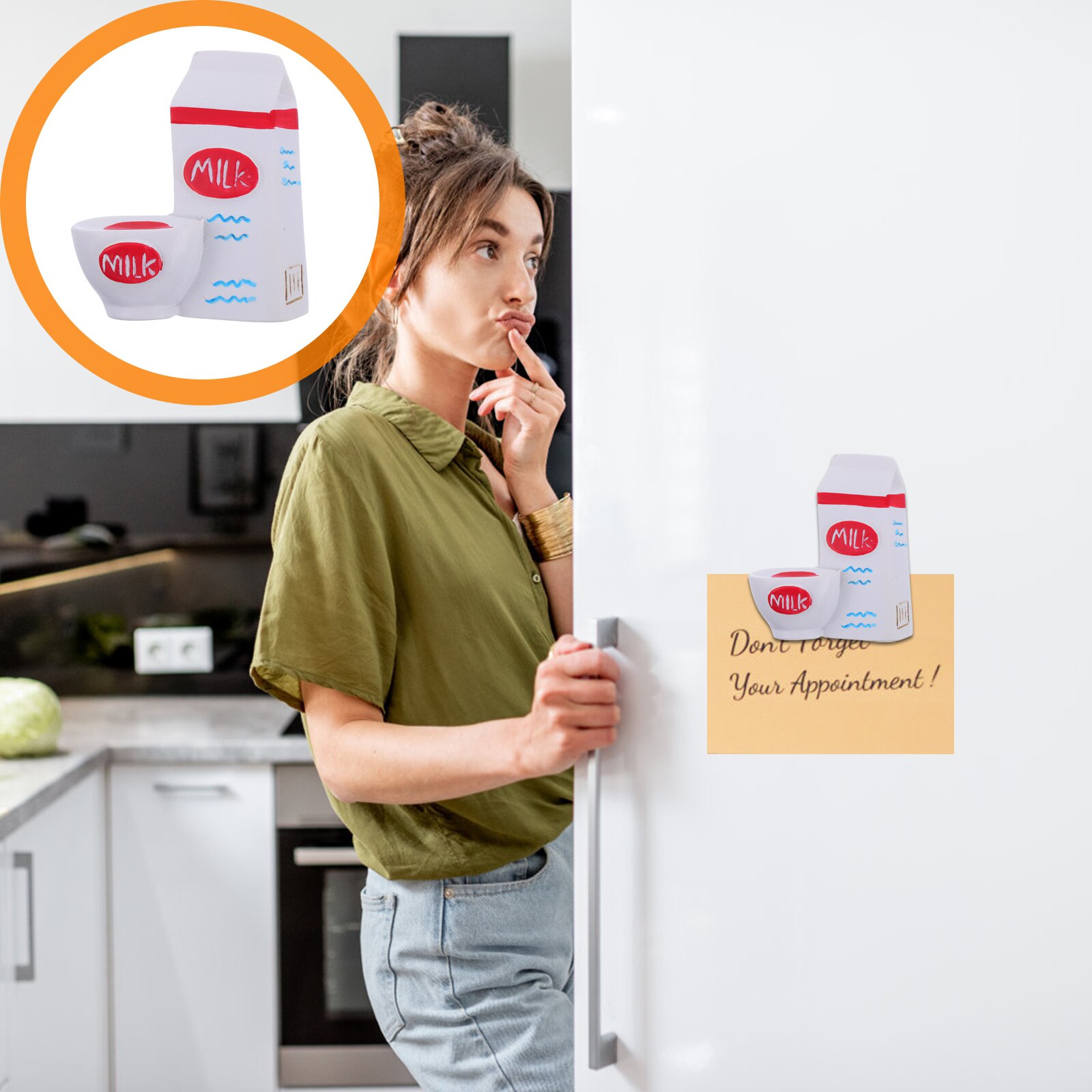 2Pcs Resin Magnetic Stickers Refrigerator Magnetic... – Vicedeal