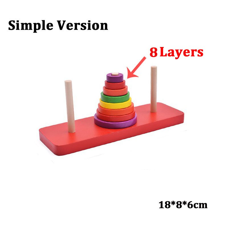 Tower Kids Educational Toys Wooden Puzzle Stacking... – Grandado