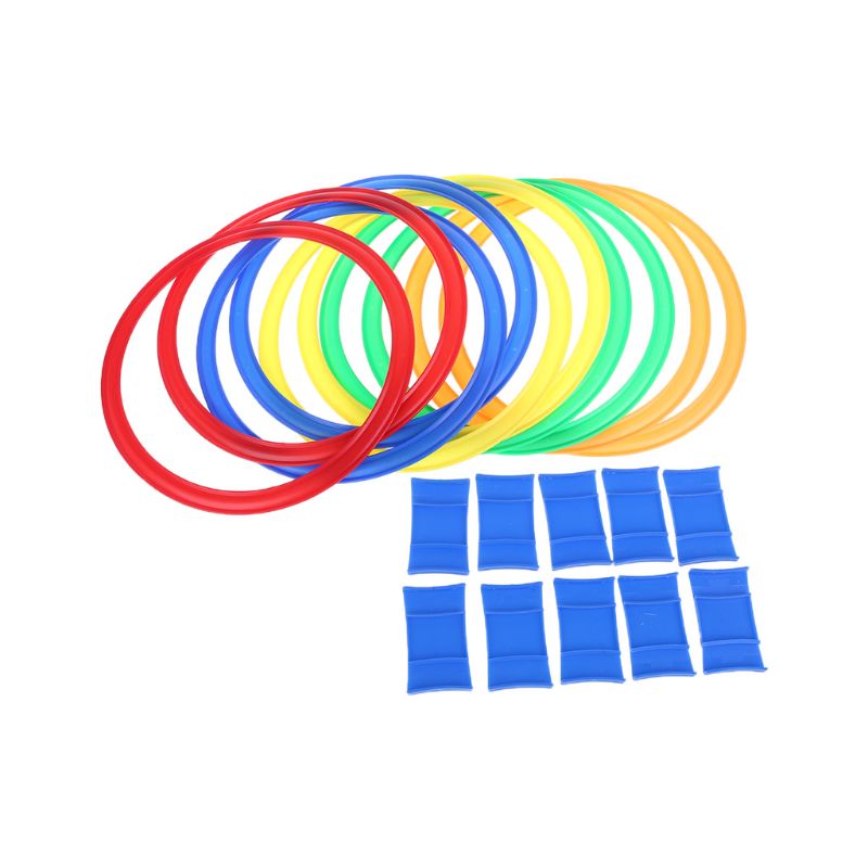 10 Pcs Hopscotch Ring Game Toys for Kids Sensory I... – Grandado