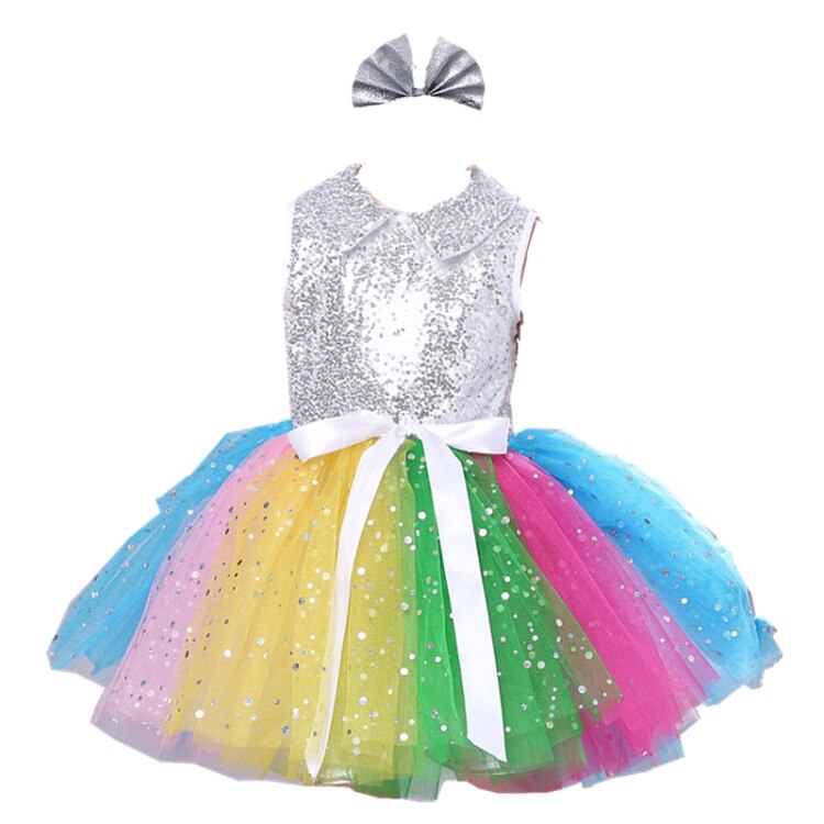 Girl Tutu Modern Dance Costume Children Sequin Jaz... – Vicedeal