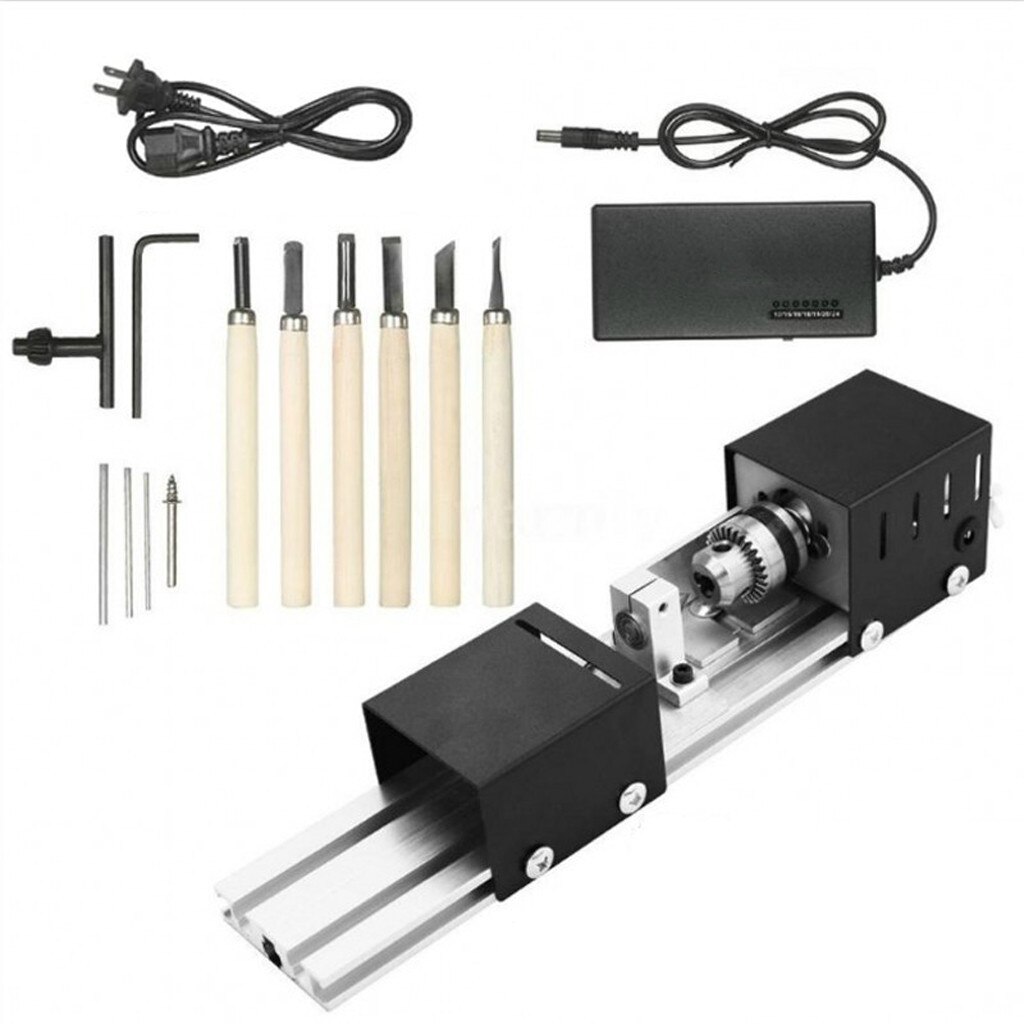 12-24V 96W/100W Mini Lathe Beads Machine Woodwork ... – Grandado
