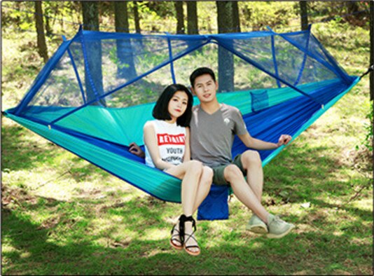 Portable Hammock with Mosquito Net Outdoor Furnitu... – Vicedeal