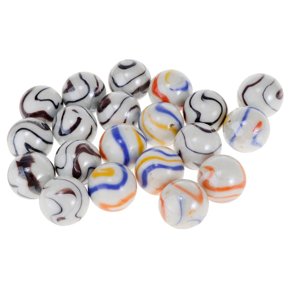 1 Inch Small Whit Glass Marbles, Pack of 50, Kids ... – Grandado