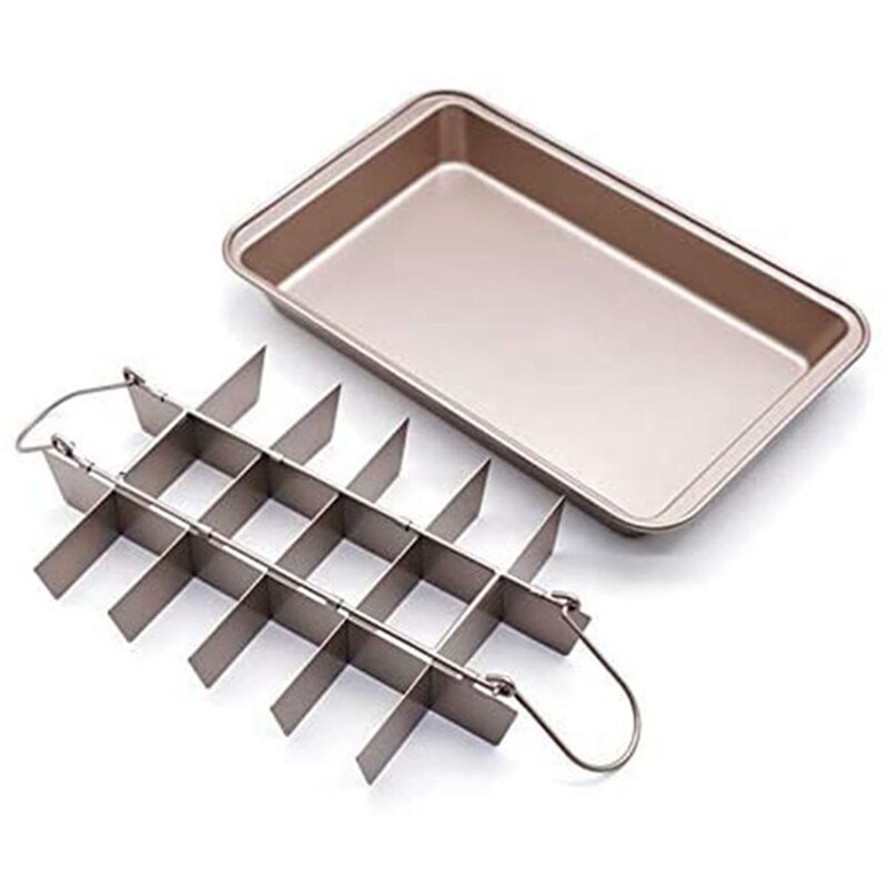 Non Stick Cake Baking Pans with Dividers 18 Pre-Sl... – Grandado