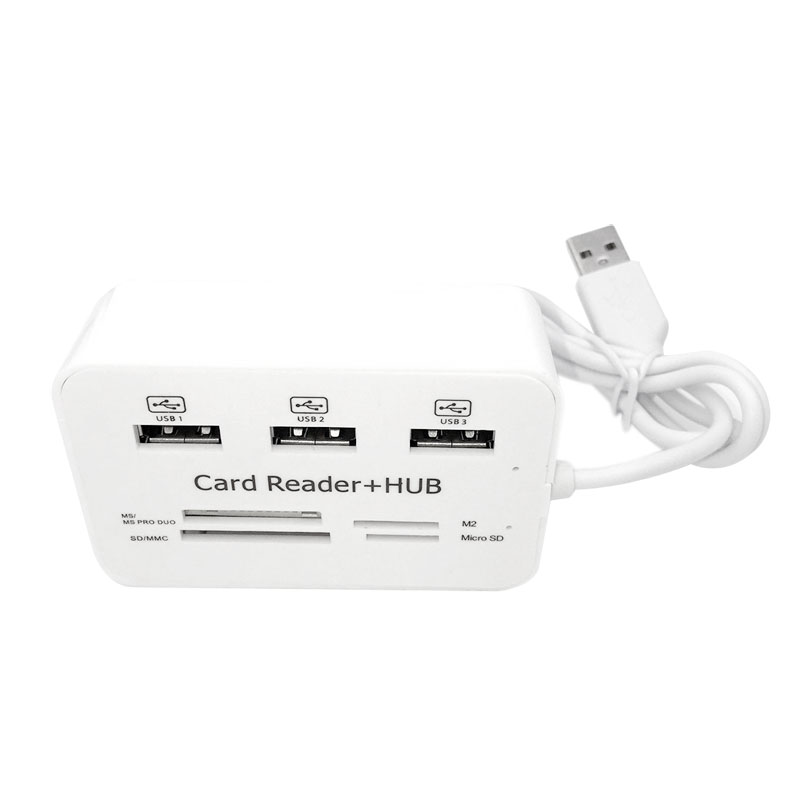 Hub USB 2,0 todo en uno, 3 puertos con lector de t... – Grandado