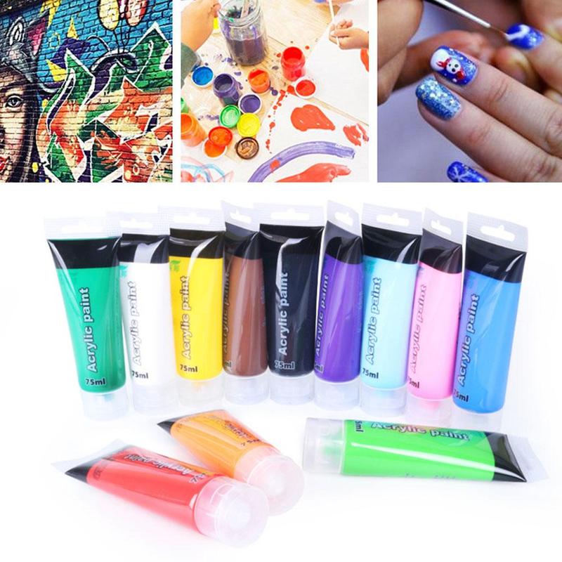 12 Colors/set Acrylic Paint Kit Drawing Children L... – Vicedeal