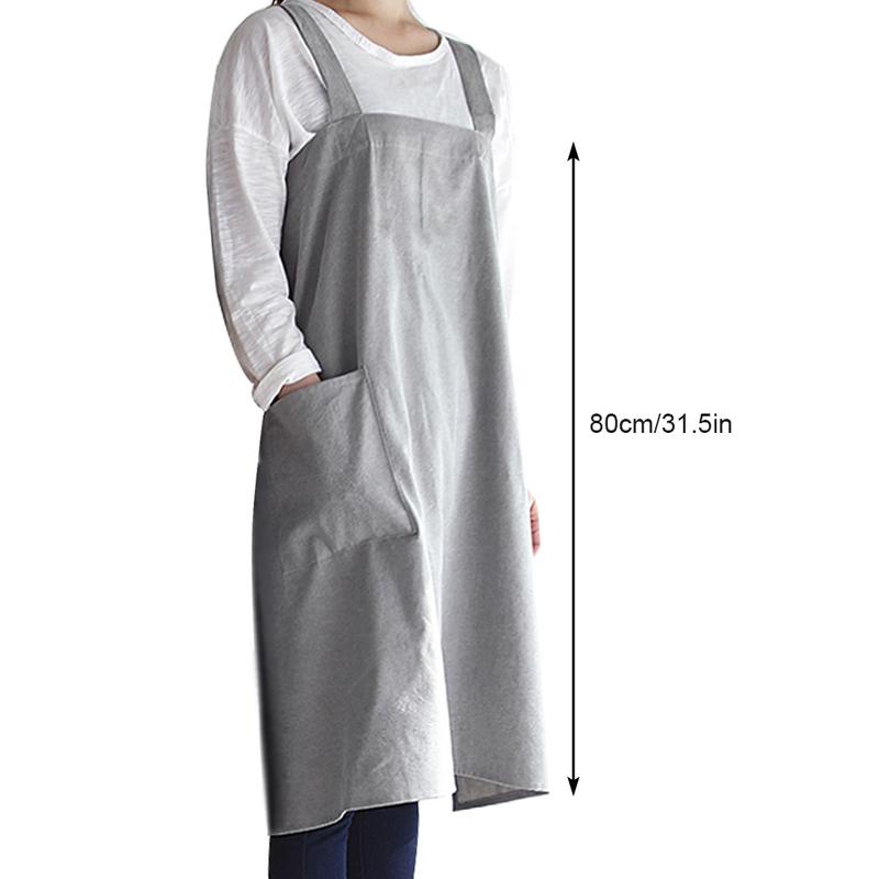 Cooking Apron Working Painting Aprons Cotton Linen... – Vicedeal