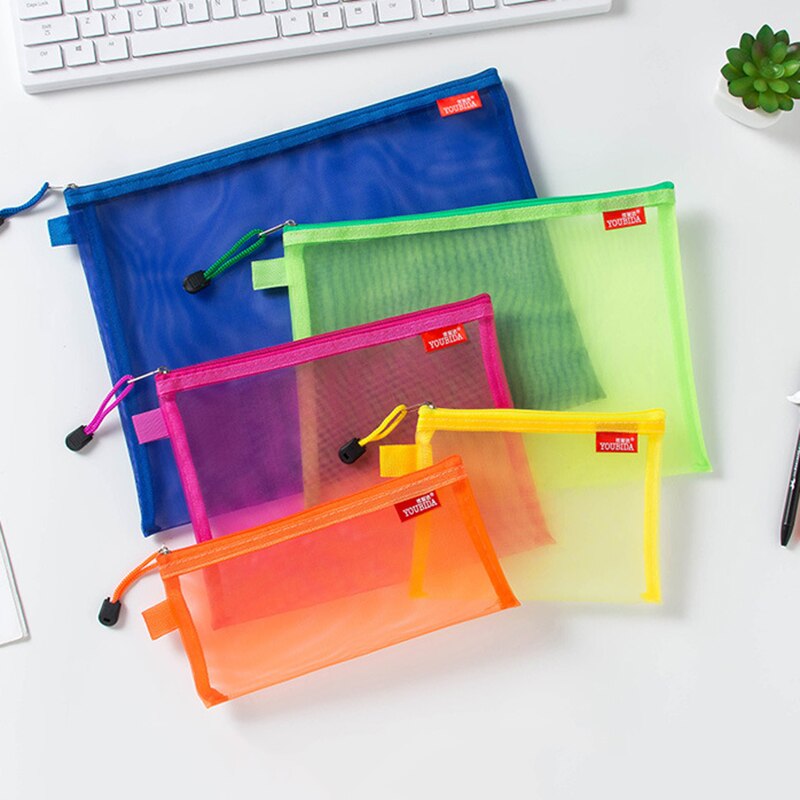 A4/A5/A6/B5 Kleur Nylon Bestand Zak Ademend Ziploc... – Vicedeal