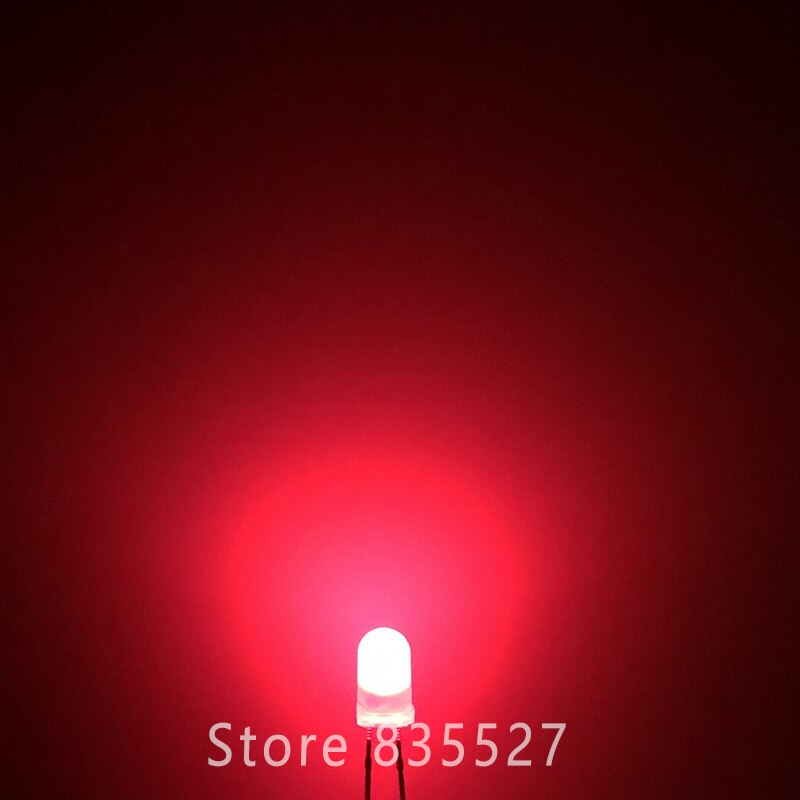 100pcs/lot F5 5MM Round LED in the color DIP Red T... – Grandado