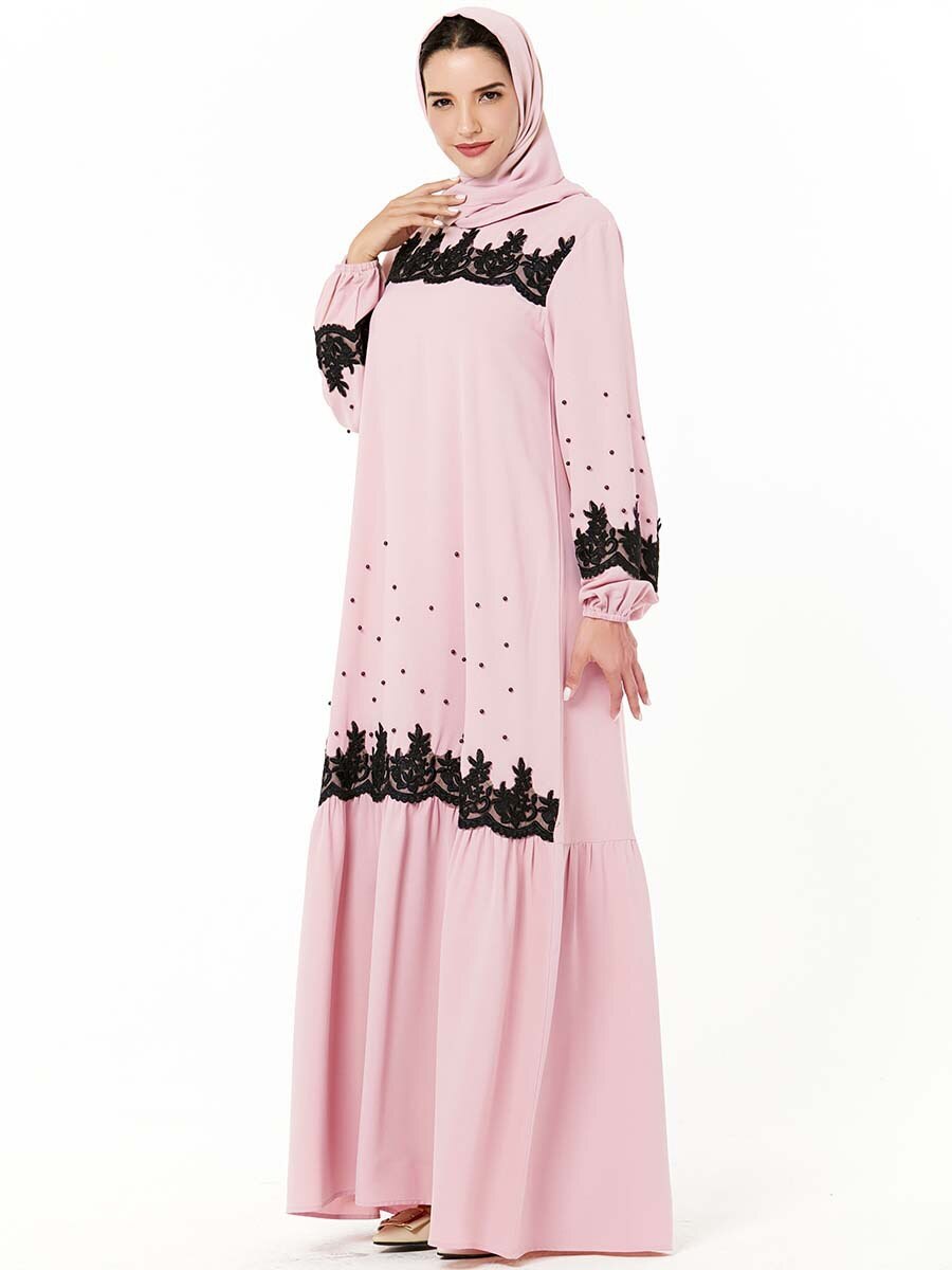 Dubai Arab Abaya Muslim Dress Women Beading Embroi... – Grandado