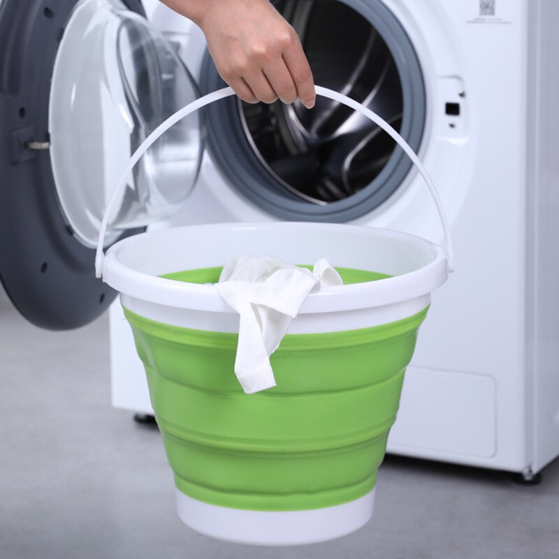 Portable folding barrels plastic bucket outdoor ca... – Grandado